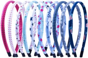 candygirl girls headbands plain for kids cloth headbands for girls gifts thin hair headbands for toddler cute head bands