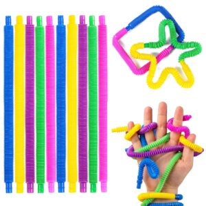 nutty toys 10pk pop tubes sensory toys (mini) fine motor skills learning toddler toy for kids top adhd autism fidget 2024 best preschool boy girl gift idea unique christmas toddler stocking stuffers