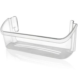 240323002 refrigerator door bin shelf compatible with frigidaire or electrolux, bottom shelves, clear, replaces ps429725, ah429725, ap2115742，single