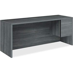 hon 10500 series right credenza, sterling ash