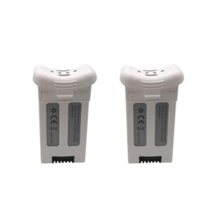 gzxlay high-performance battery backup 2pcs 3.7v 1000mah li-ion battery for sjrc s20w t25 four-axis drone spare parts remote control aircraft 903048 3.7wh battery-white 2pcs (color : white 2pcs)