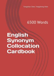 english synonym collocation cardbook: 英语同义词分类搭配卡片书6500词