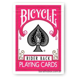 bicycle rider back fuchsia deck