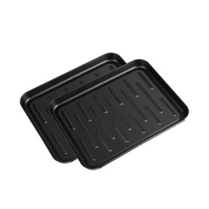 yowein boot tray - shoe mat - dog food mat - garden tool tray - multipurpose for indoor & outdoor - floor protection (2pc)