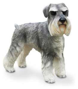 animal statues schnauzer statue sculpture simulation animal dog statuette figurine model modern home bedroom study living room decor outdoor garden decoration ornaments decorations for living room