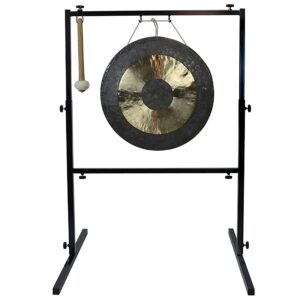 the gong shop 24” chau gong - includes adjustable gong stand & mallet/authentic chinese chau gong/great for sound healing, home, or office