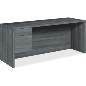 hon 10500 series left-pedestal credenza, sterling ash