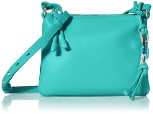 vince camuto womens brant crossbody, aqua green, small us