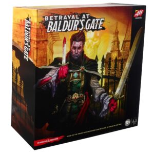 avalon hill betrayal at baldur's gate modular board game, hidden traitor game, fantasy game for ages 12 and up, d&d game