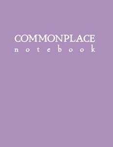 commonplace book: light purple softcover dot grid journal for quotes & notetaking