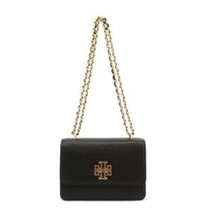 tory burch 73505 black/gold hardware britten women's small adjustable shoulder bag