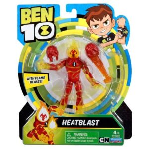 ben 10 heatblast action figure with flame blasts!