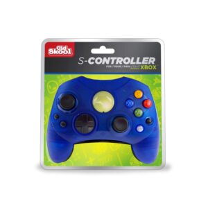 old skool xbox controller s-type wired game pad - blue