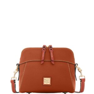 dooney & bourke handbag, pebble grain cameron crossbody - brown