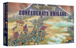 warlord black powder epic battles american civil war confederate brigade tabletop miniatures - plastic paintable miniature 1700-1900 soldiers set, table top 28mm military minifigures for adults