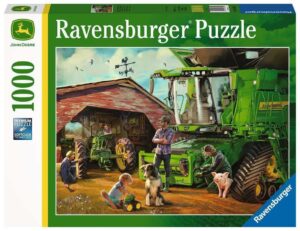 ravensburger john deere then & now 1000 piece jigsaw puzzle for adults - 16839 - every piece is unique, softclick technology means pieces fit together