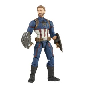 marvel hasbro avengers infinity hasbro legends series, 15 cm captain america action figure, premium design, includes 5 accessories, multi-colour, f01855l0