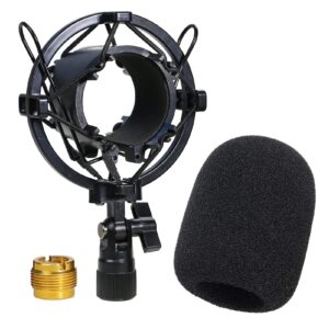 at2020 shock mount + microphone foam bundled