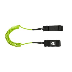 retrospec weekender 10' paddle board safety leash, coiled for stand up paddleboards