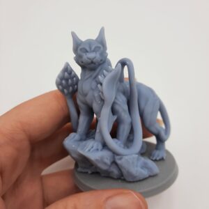 hero creations - displacer beast, standing - rpg - dungeons and dragons - dnd - pathfinder - lord of the ring - figurine miniature (gray/unpainted)