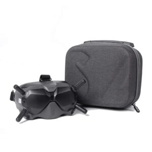 tineer for dji fpv portable carrying case, hard shell eva carrying case handbag shock-proof scratch-proof hard case storage bag for dji fpv goggles v2 accessories