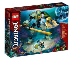 lego ninjago lloyd’s hydro mech 71750 building kit, underwater playset with ninjago lloyd and mech; role-play action for boys and girls ages 7 and up