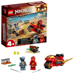 lego ninjago legacy kai’s blade cycle 71734 ninja motorcycle playset building kit, featuring ninjago kai and a snake; new 2021 (54 pieces)