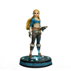 first 4 figures the legend of zelda: breath of the wild - zelda pvc statue with led