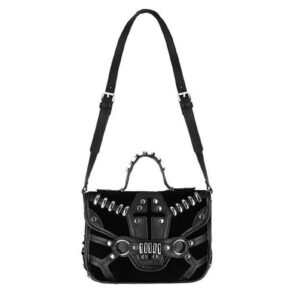 restyle coffin cross straps gothic punk witch alternative crossbody purse bag