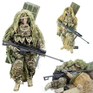 viikondo 1/6 scale jungle sniper action figure toy army men 12inch soldier figurine model full set collection weapon accessories military fan gift