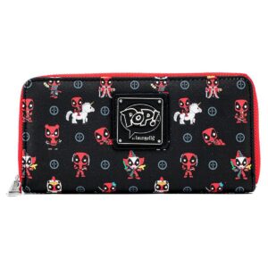 loungefly x deadpool 30th anniversary zip-around wallet