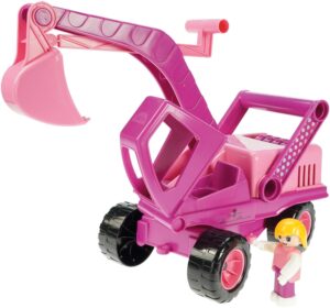 ksmtoys lena eco active princess pink toy excavator truck is a eco friendly bpa and phthalates free toy manufactured from premium grade resin and wood