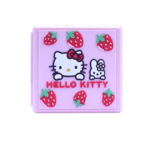 mudevil premium game card case - hello kitty strawberry - portable shockproof for nintendo switch accessories