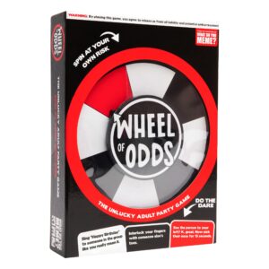 what do you meme? wheel of odds - the truth or dare party game - for college, birthdays, and game night