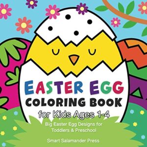 easter egg coloring book for kids ages 1-4: big easter egg designs for toddlers & preschool