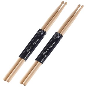 oieton 2 pairs drum sticks 5a classic maple wood drumsticks wood tip drumstick for adults kids and beginners