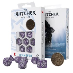 q-workshop witcher dice set. yennefer - lilac and gooseberries