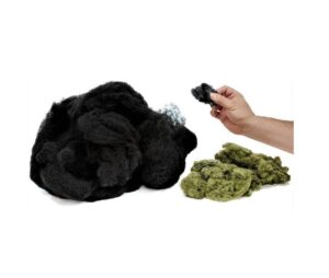 micro-mark black poly fiber – 12 oz for model scenery, landscaping, and diorama detailing