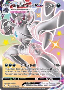 grimmsnarl vmax - sv117/sv122 - shiny holo rare - shining fates - nm/m