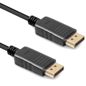 esenlong dp male to dp male cable displayport to displayport v1. 1, v1. 2 adapter connector for pc computer hdtv projector 1. 8m 10. 8gbps