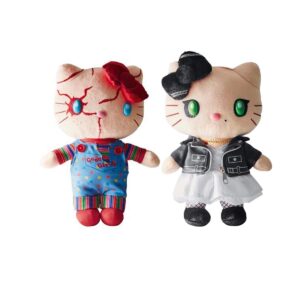 zcpace set of 2 chucky's plush doll toy chucky & tiffany plush doll collectible figure 7.8inch…