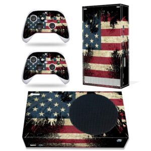 dapanz protective skin sticker vinyl decal full cover for xbox series s console and 2 controllers the flag of united states