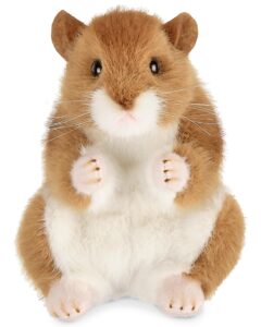 bearington collection cheeks stuffed hamster: adorable plush stuffed hammy, ultra-soft 6” toy, made with premium fill, expressive face and natural whiskers; machine washable, gift for animal lovers