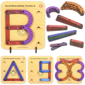 butterflyedufields wooden alphabets numbers construction puzzle for kids 3 years 4 5 years boys girls preschool learning pack | stacking blocks shape colour sorter pegboard kit