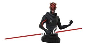 diamond select toys star wars rebels: darth maul 1:7 scale bust, multicolor, 6 inches