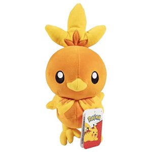 pokémon 8" torchic plush - officially licensed - ruby and sapphire starter figure - authentic soft stuffed animal toy - valentine's day & easter basket stuffer gift for kids, boys, girls - 2+