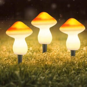 mobestech solar mushroom lights solar powered twinkle fairy lights led outdoor string lamp for home yard patio garden decorations