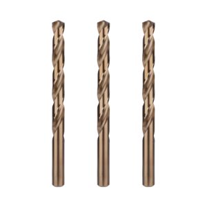 becollo 1/8 inch cobalt drill bit set, m35 jobber length twist drill bits,suitable for drilling in hard metal, stainless steel, cast iron,10 pieces