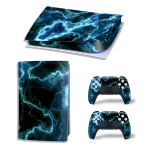 skinown skin sticker decal for ps5 digital edition console and controllers carbon fiber black