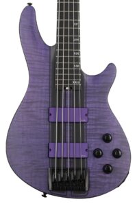 schecter c-5 gt bass - satin trans purple